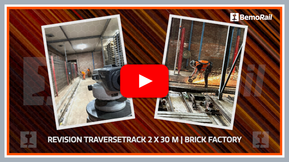 Revision of traverse track 2x30m brick factory - Bemo Rail