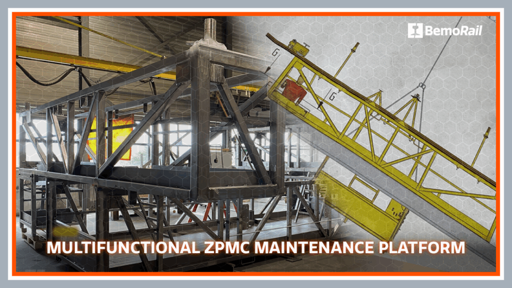 Multifunctional ZPMC Maintenance Platform Ship to Shore Cranes - Bemo Rail